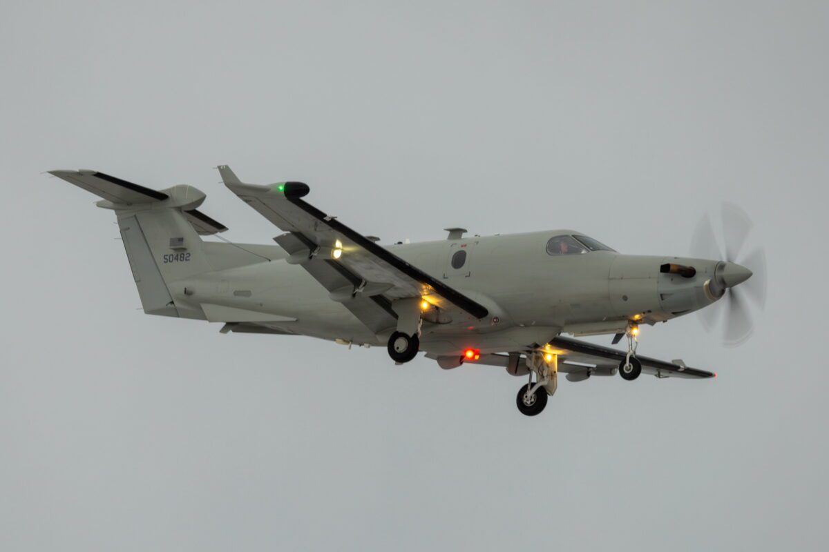 US military planes pictured at Scottish airport during tanker seizing ...
