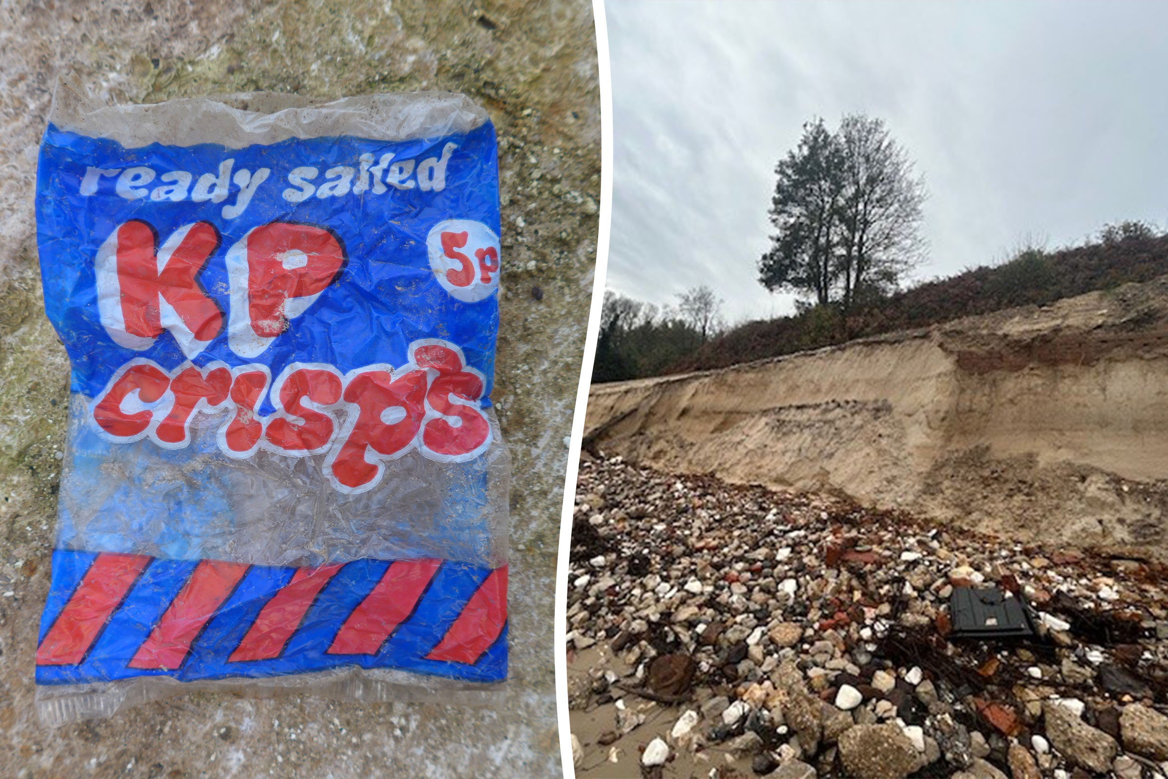 Vintage 1970s crisp packet and old Bovril jar found on beach - Discover ...